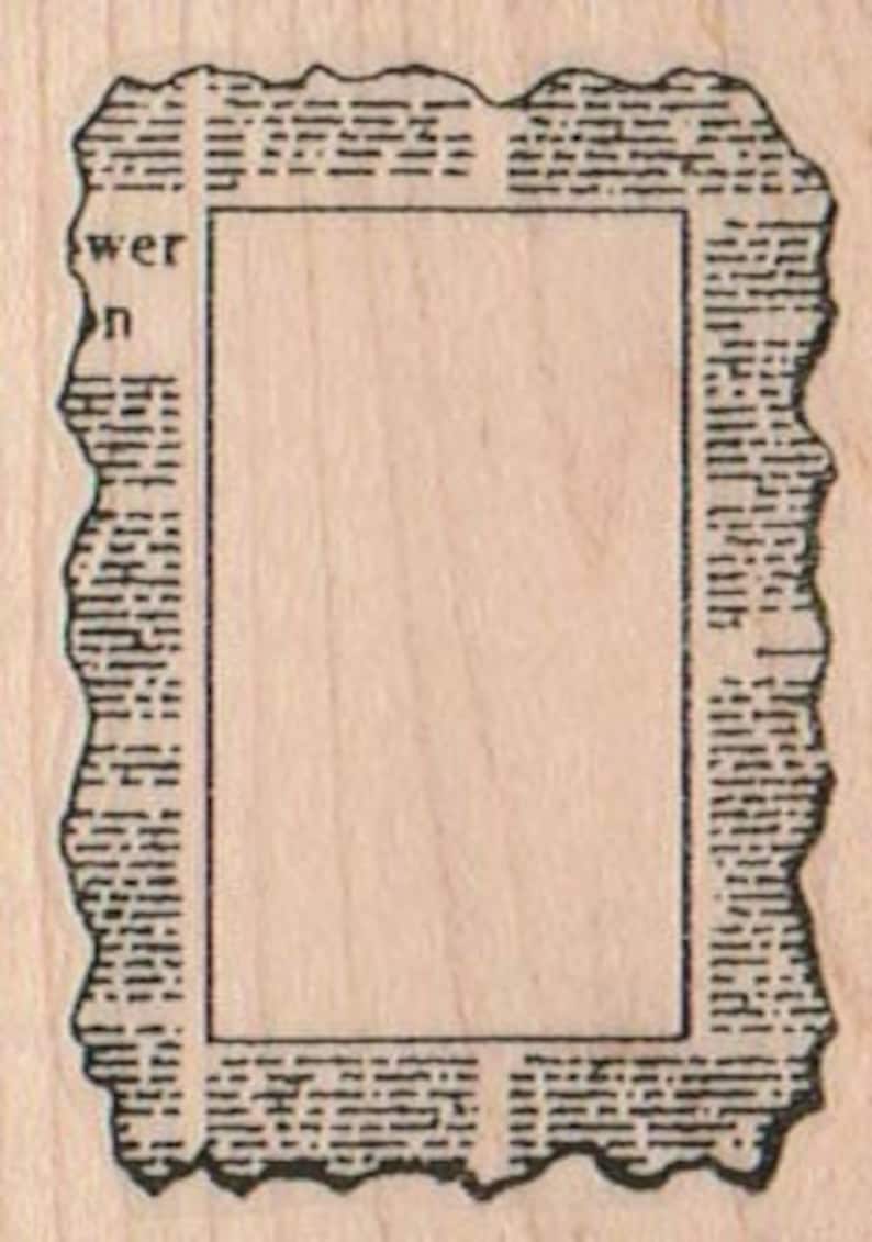 Rubber Stamp Newspaper Print Stamp Border Unmounted Scrapbooking Supplies Number 10139 - Etsy