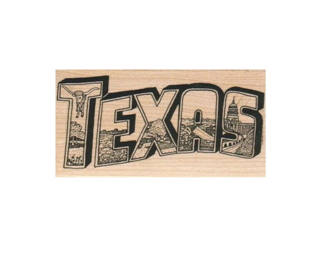 Texas Rubber Stamps State Stamp Vacation Unmounted Cling Mounted ...