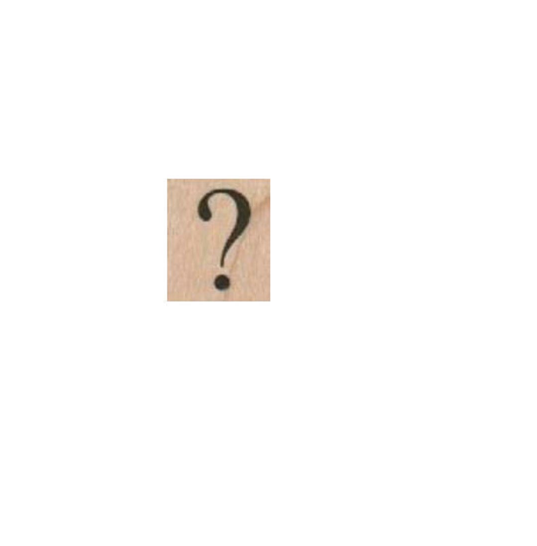 Small Question Mark Small Rubber Stamp Number 18122 Unmounted, Cling ...