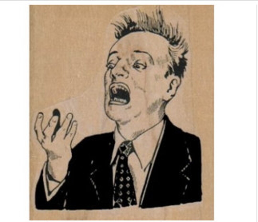Rubber Stamp Supplies Man Grossed Out Man Number 4429 - Etsy