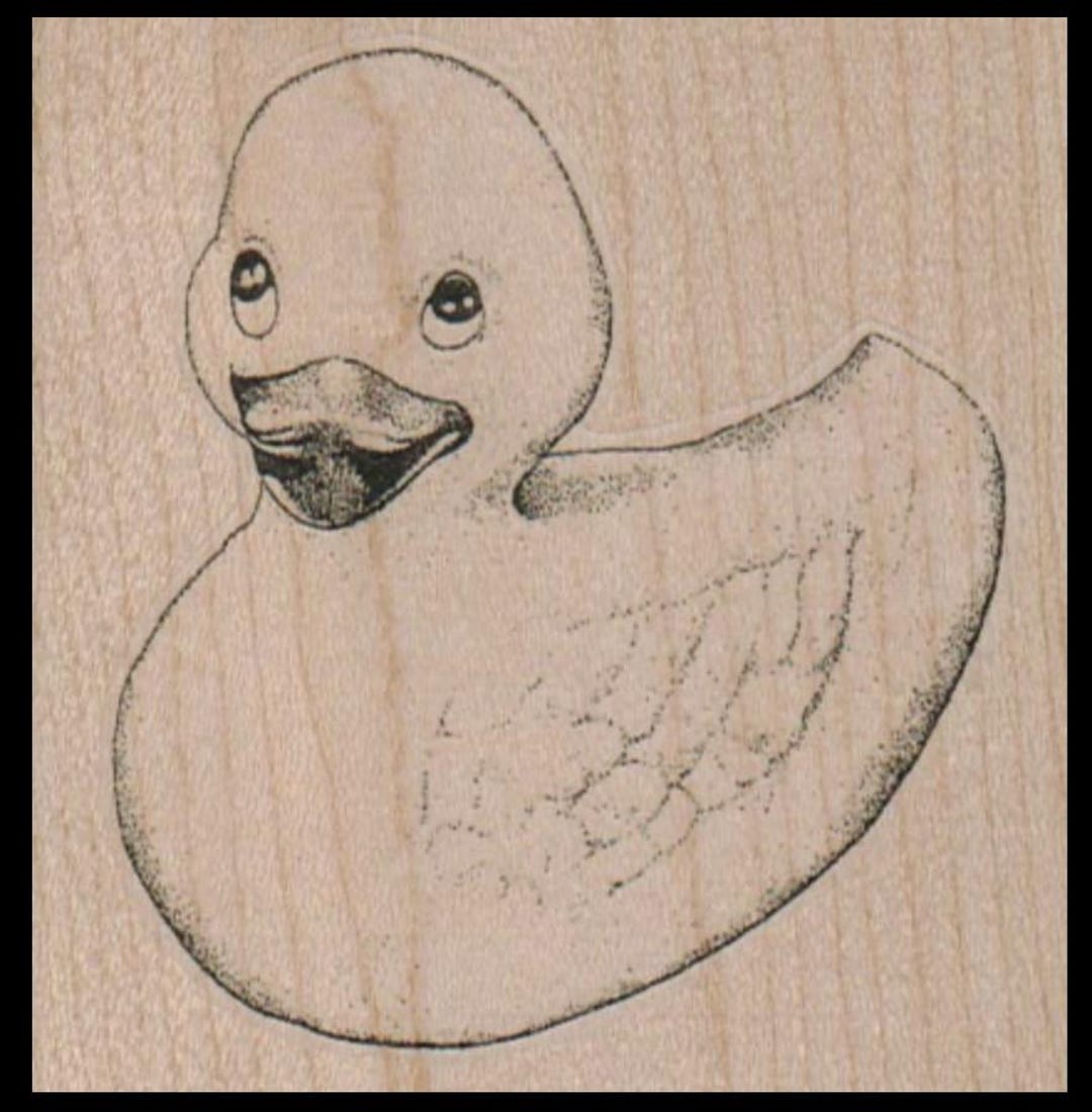 Rubber Duck Ducky Small Large Stamp, Victorian - Etsy