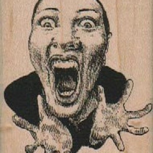 Halloween Stamp October 31 Stamp Wood Mounted Rubber Stamp 18899 - Etsy