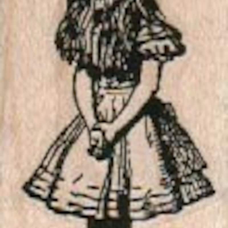 Alice in Wonderland Rubber Stamp - Etsy