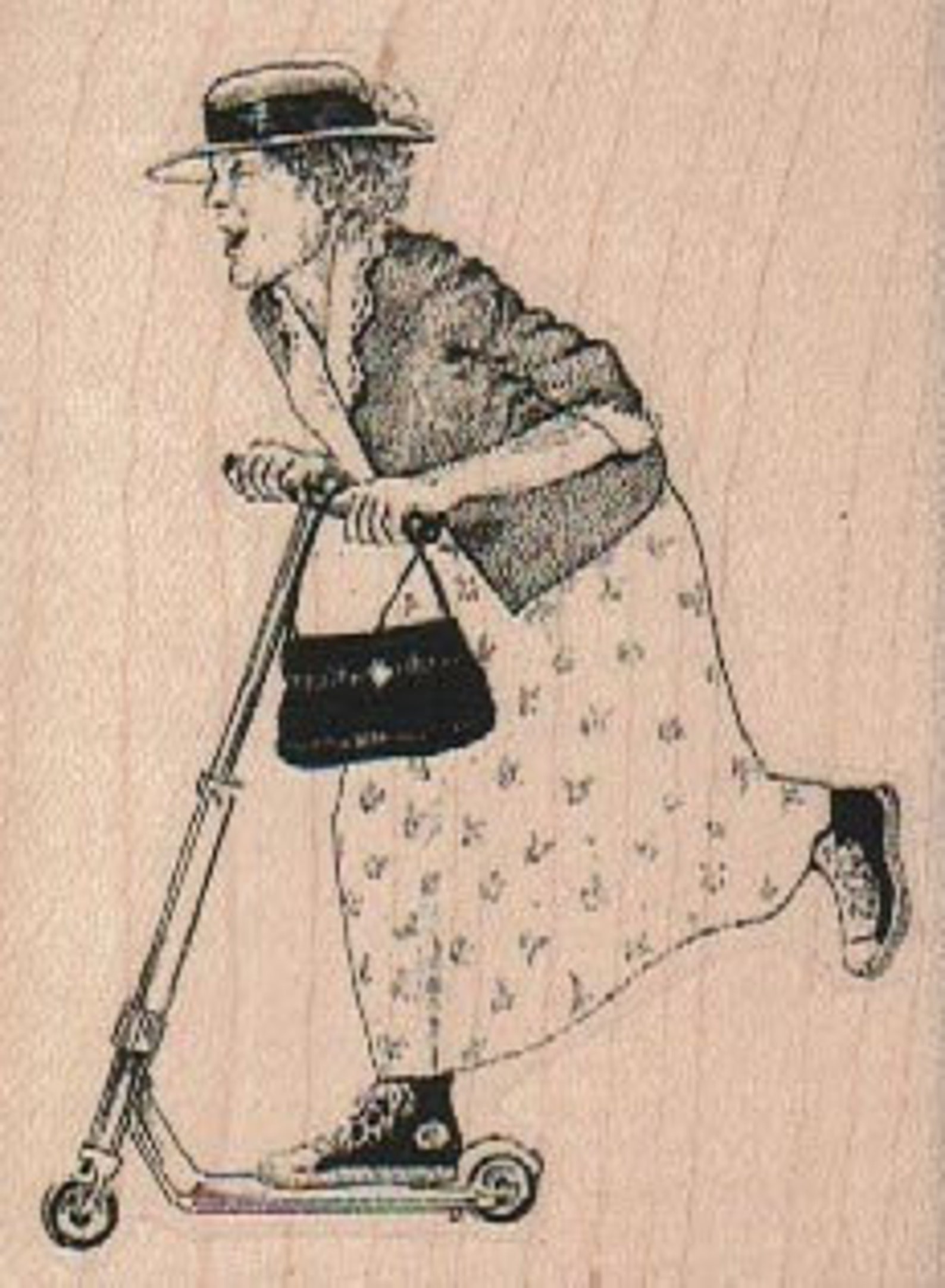 Rubber Stamp Man Donut Man With Donuts Retro Wood Mounted Scrapbooking ...