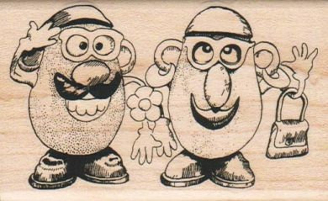 Silly Potato Shoppers Rubber Stamp Number 9900 Stamps - Etsy