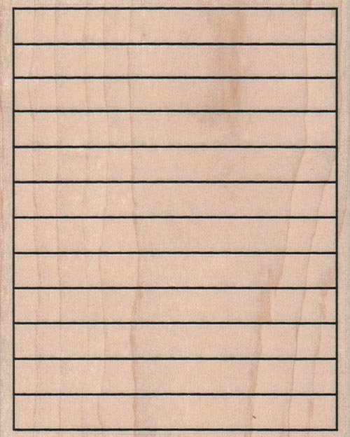 Rubber Stamp Large Journaling Stamp Lines 15870 Journal Page Lined ...