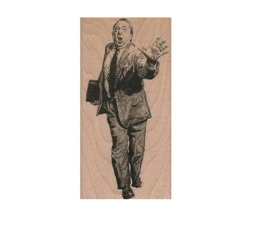 Rubber Stamp Running Man Businessman Stamps Stamping Scrapbooking ...