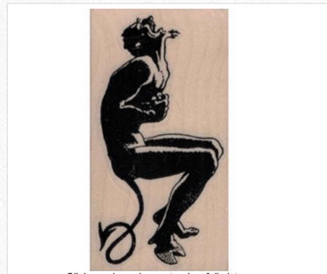 Halloween Stamps Devil Rubber Stamps 19905 Stamp Stamping Supplies - Etsy