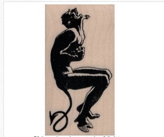 Halloween Stamps Devil Rubber Stamps 19905 Stamp Stamping - Etsy