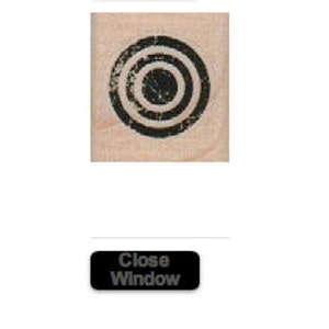 Bulls Eye Target Open Rubber Stamp Sign Scrapbooking Supplies Wood ...