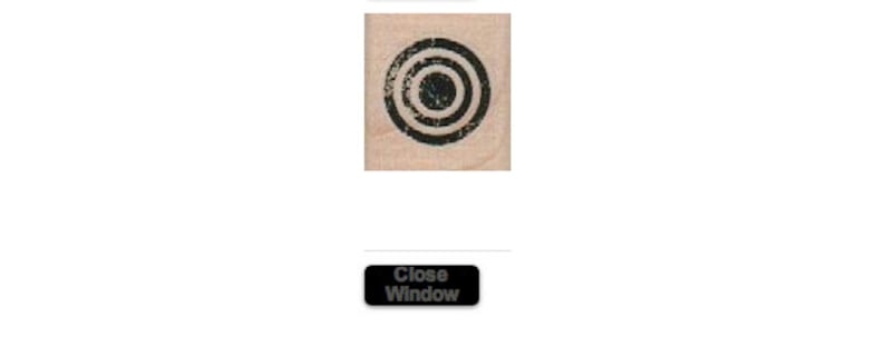Bulls Eye Target Open Rubber Stamp Sign Scrapbooking Supplies - Etsy