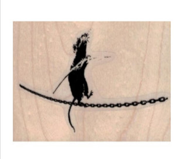 Banksy Graffiti Banksy Rat Walking Chain Balancing Rubber Etsy