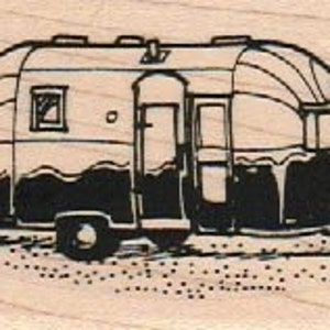 Rubber Stamp Airstream Trailer Camper Caravan Scrapbooking Supplies ...
