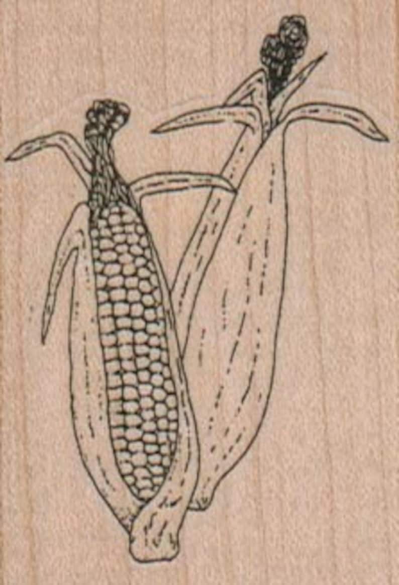 Rubber Stamp Mounted Corn on the Cob Stamp Number 12968 Summer - Etsy
