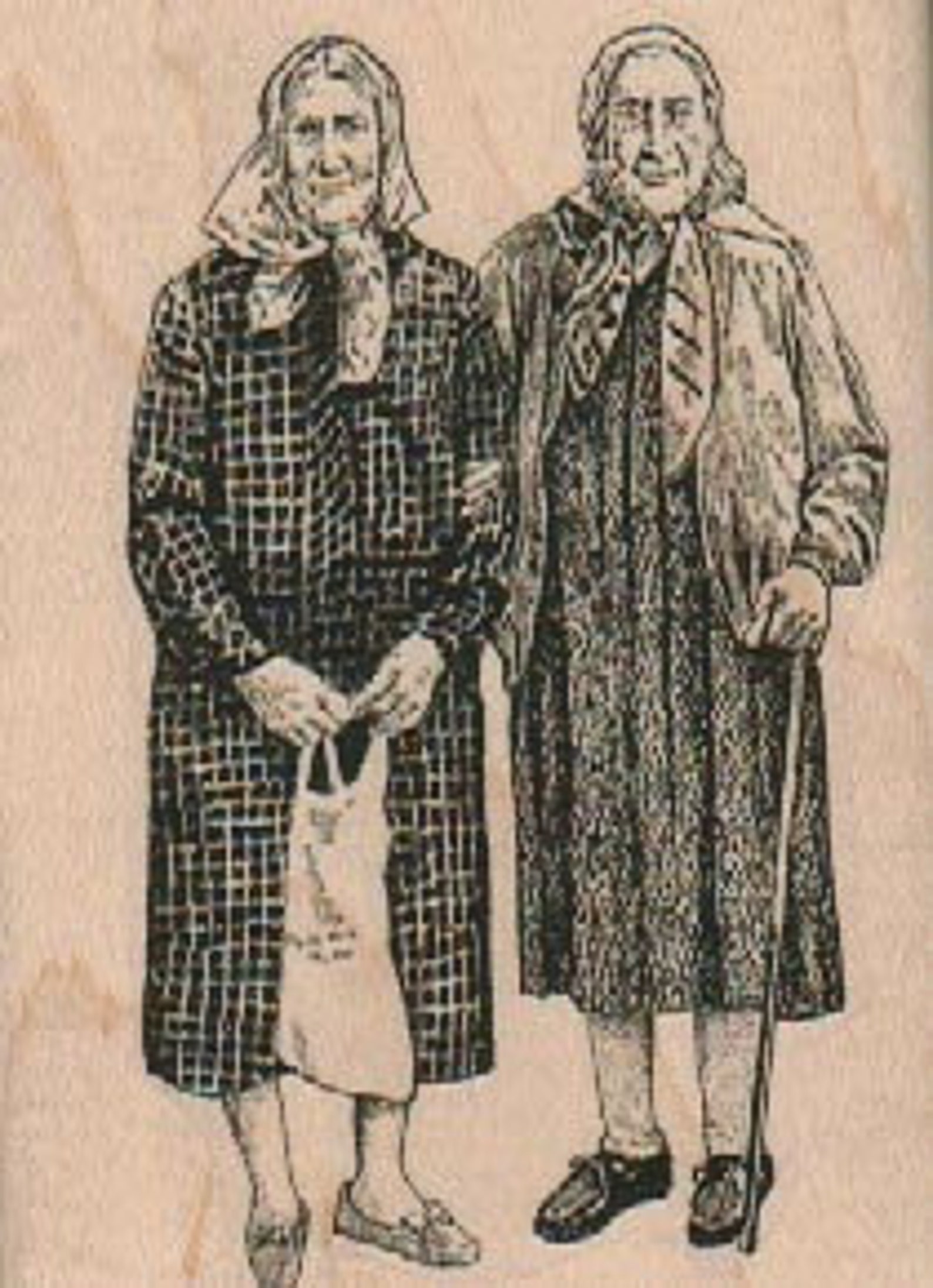 Old Ladies Best Friends Stamp Rubber Stamp Stamp Number 17845 - Etsy
