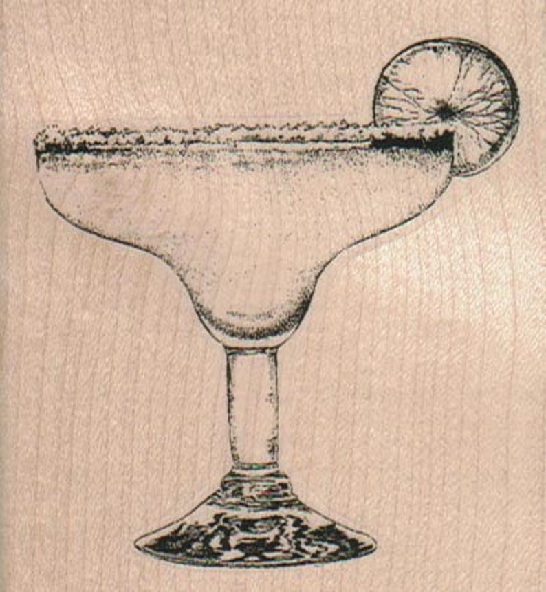 Margarita Cocktail Rubberstamp Stamps Drinks Alcohol Party - Etsy