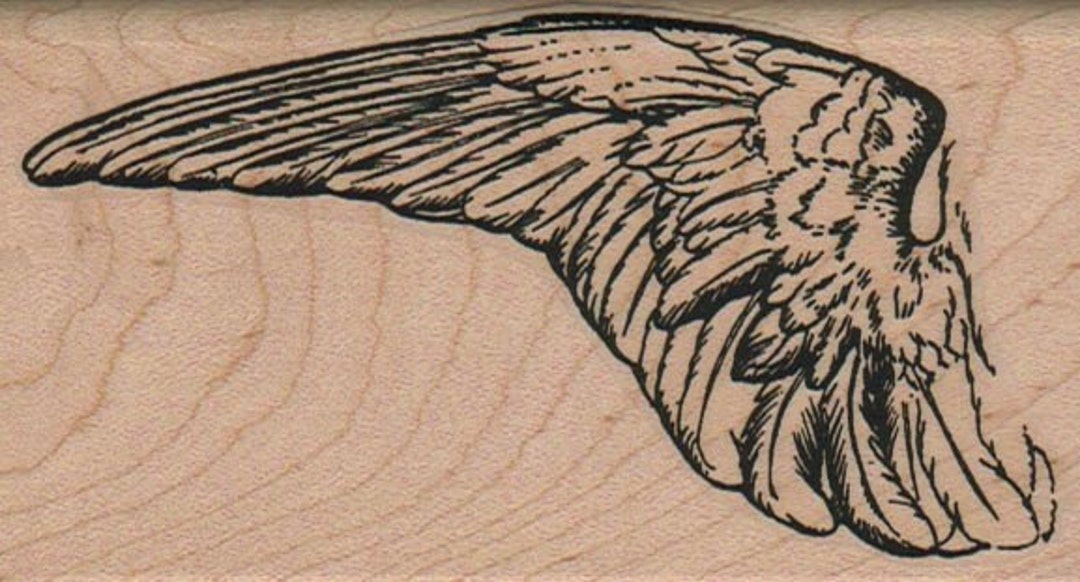 Bird Wing Rubber Stamps Place Cards Gifts Number 6298 Unmounted ...