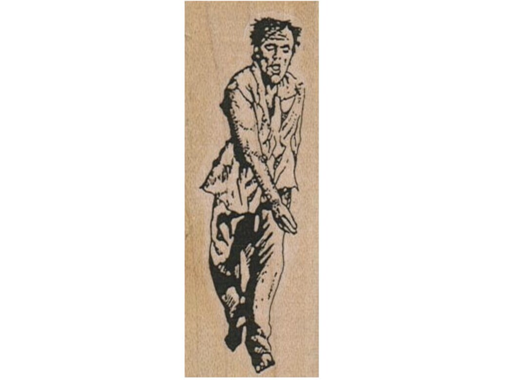 Rubber Stamp Man Zombie Wood Mounted Scrapbooking Supplies Number 944 ...