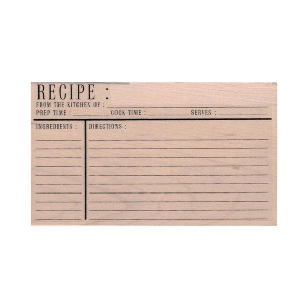 Baking Recipe Cards - Etsy