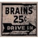 Halloween Stamps Brains 25 Cents Label Rubber Stamps 19899 Stamp ...