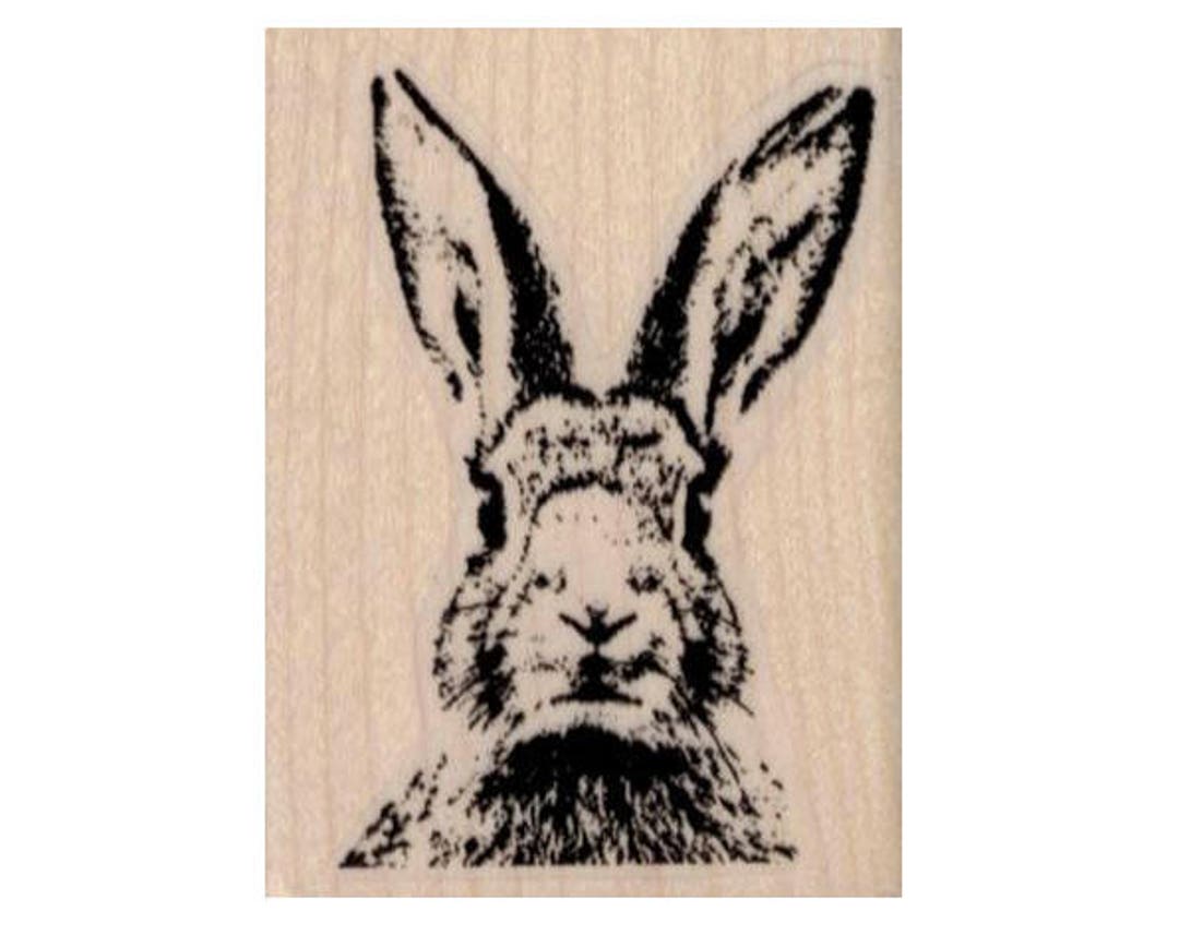 Easter Rabbit Head Bunny Rubber Stamps Stamp Stamping Scrapbooking ...