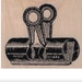 Rubber Stamp Paper Binder Clip Paperclip Office Supplies Stamping Craft ...
