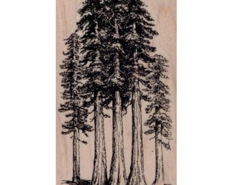 Tree Rubber Stamp - Etsy