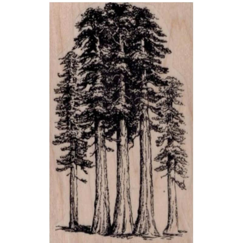 Tree Rubber Stamp - Etsy