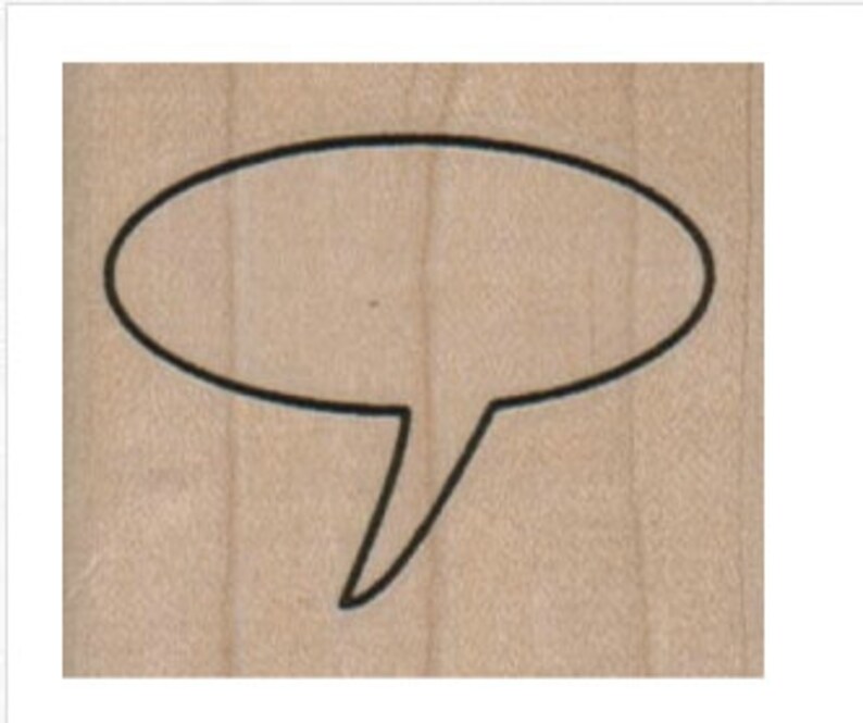 Rubber Stamp Word Quote Saying Bubble 8171 Mounting Options Wood ...