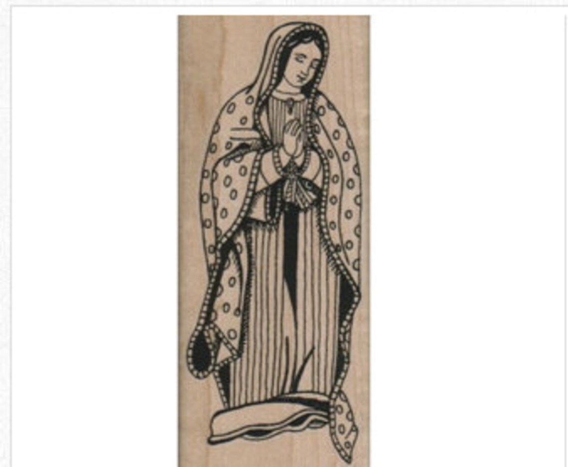 Rubber Stamp Our Lady of Guadalupe Catholic Stamping Religious ...
