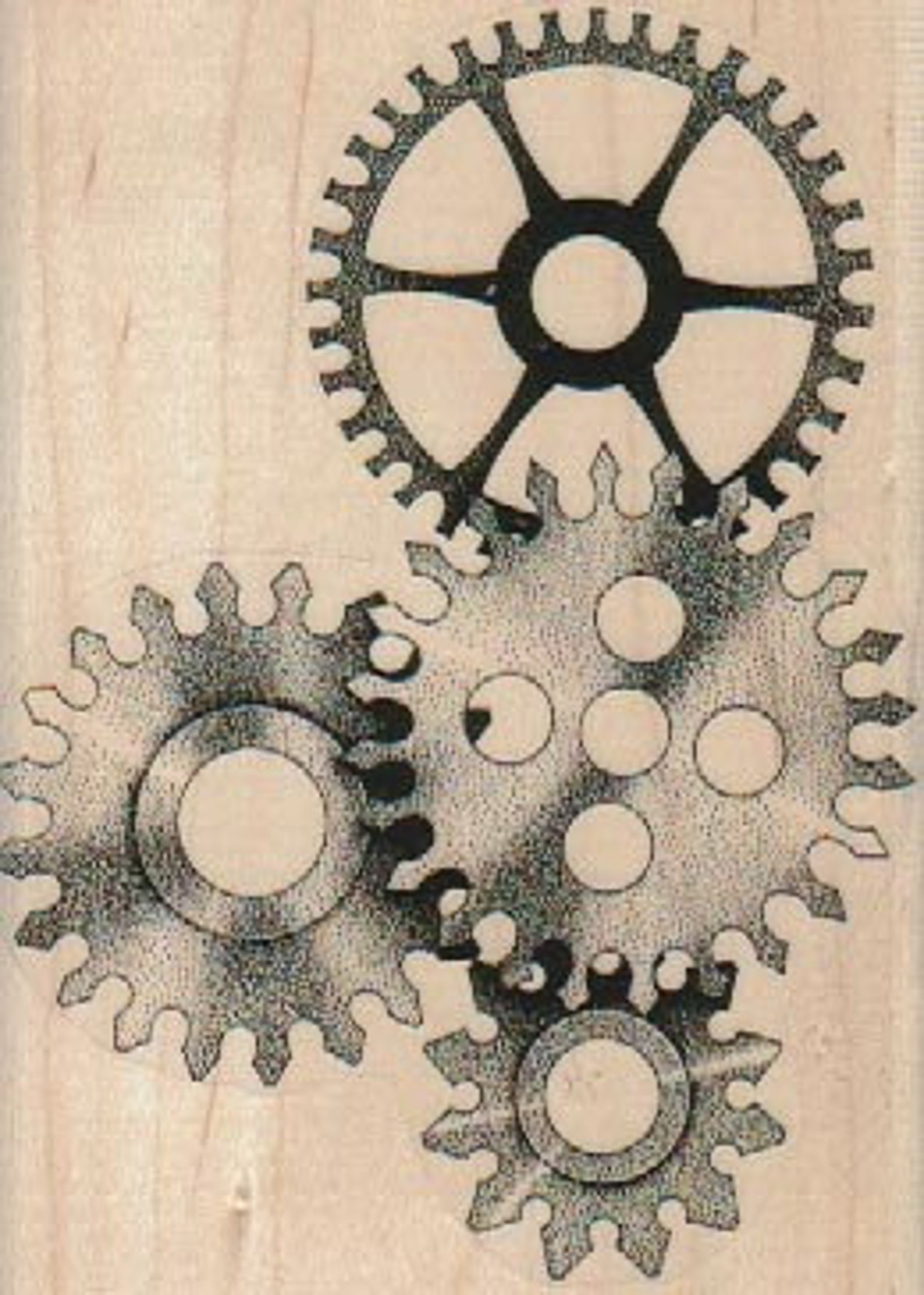 Rubber Stamps Stamping Steampunk Supplies GEAR Watch Parts Stamp Rubber ...