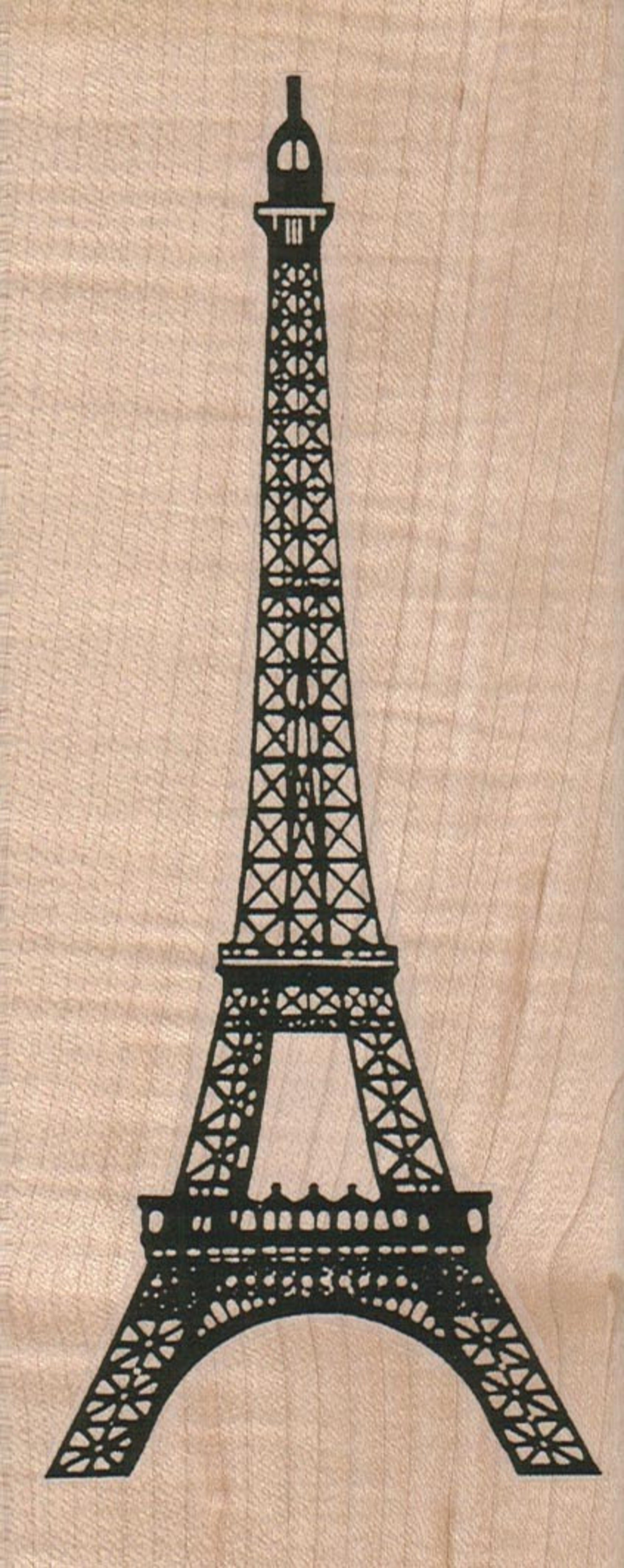 Medium Eiffel Tower Rubber Stamp, Art and Craft Supplies Tateam Item ...