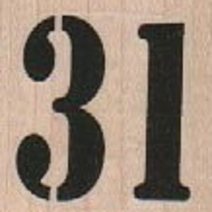 Halloween Stamp October 31 Stamp Wood Mounted Rubber Stamp 18899 - Etsy