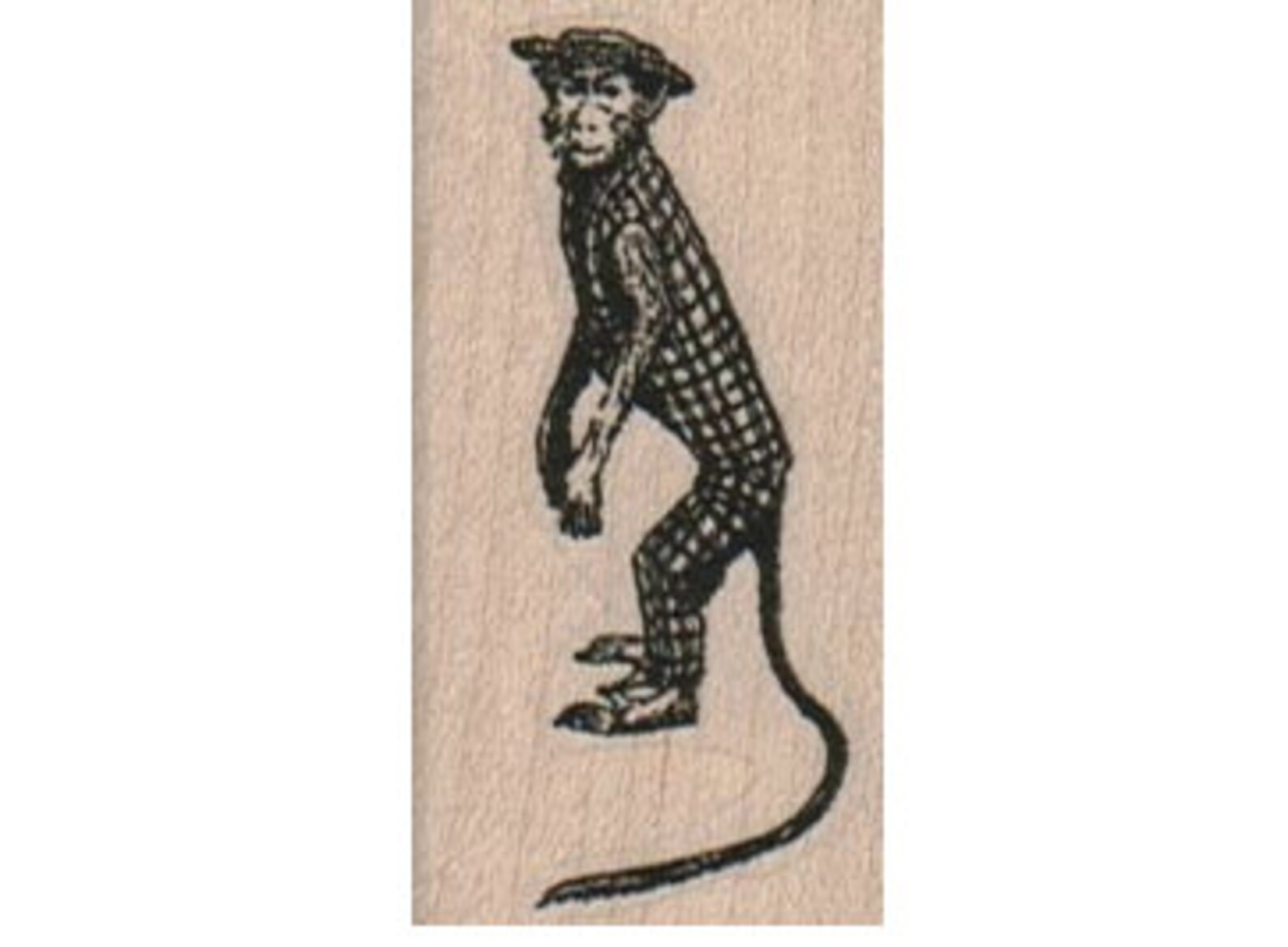 Rubber Stamp Steampunk Supplies Monkey in a Suit Organ Grinder Wood ...