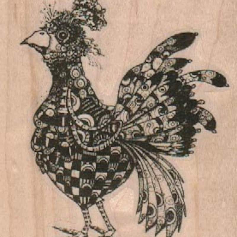 Zentangle Chicken - Etsy