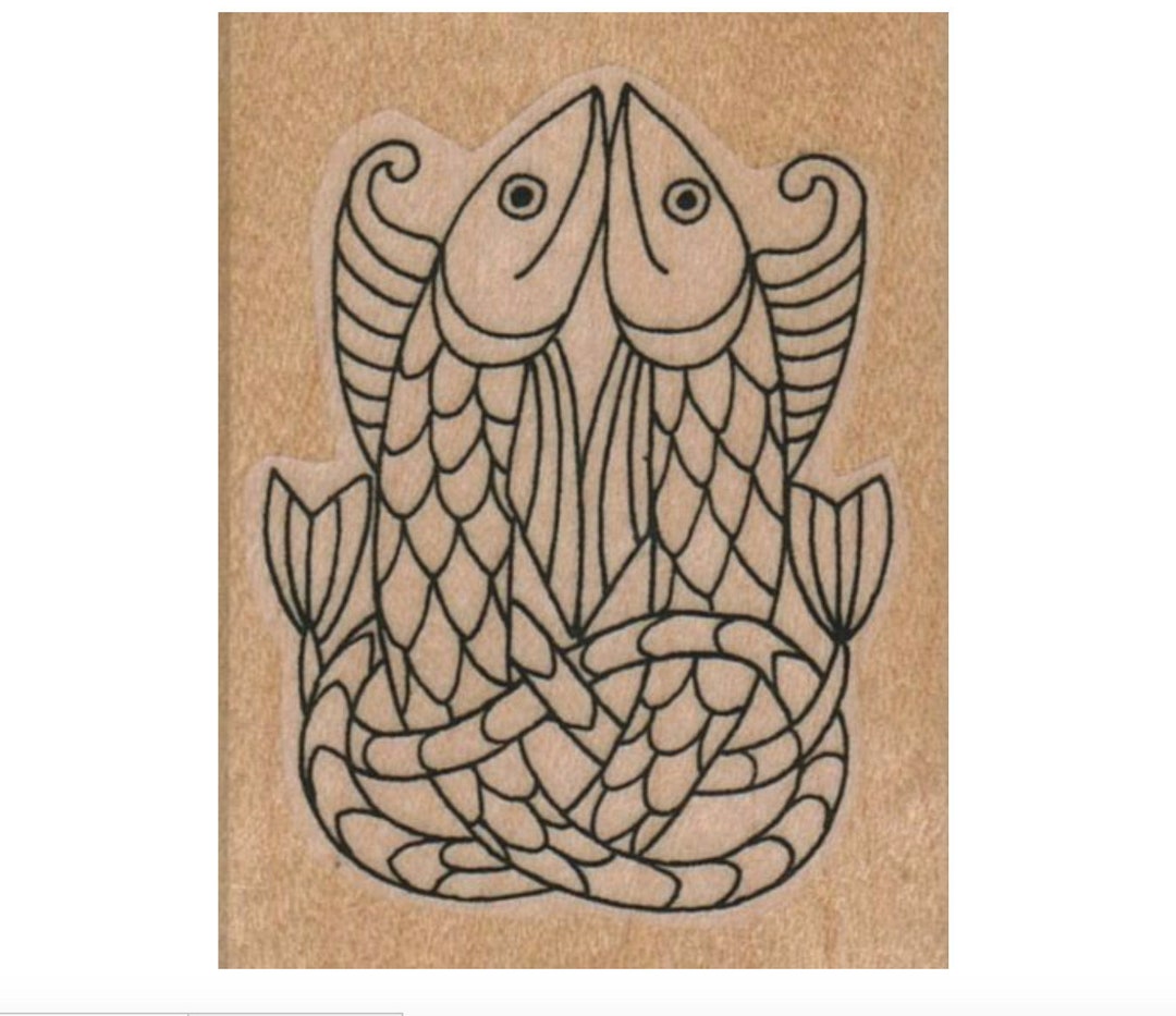 Celtic Fish Design Rubber Stamps Stamping Rubber Stamp Stamps Irish ...