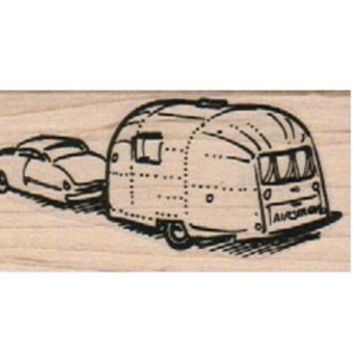Rubber Stamp Airstream Trailer Camper Caravan Scrapbooking - Etsy