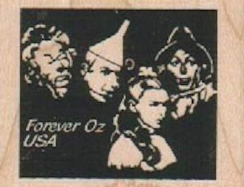 Rubber Stamp Postage Stamp Wizard of Oz Wood Mounted | Etsy