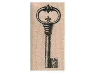 Skeleton Key Rubber Stamp - Etsy