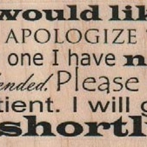 Rubber Stamp Quote Humor Number 18711 Hussy Woman Insult Wood Mounted ...