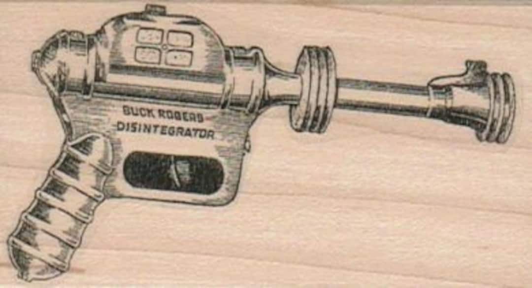 Buck Rogers Disintegrator Gun Wood Mounted Rubber Stamp Number 9789 - Etsy