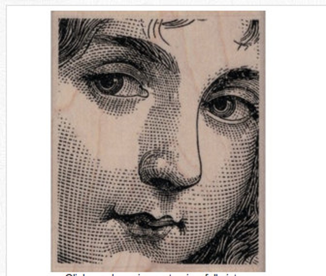 Girl Face Rubber Stamp Woman Head Stamps Stamping No 20022 - Etsy