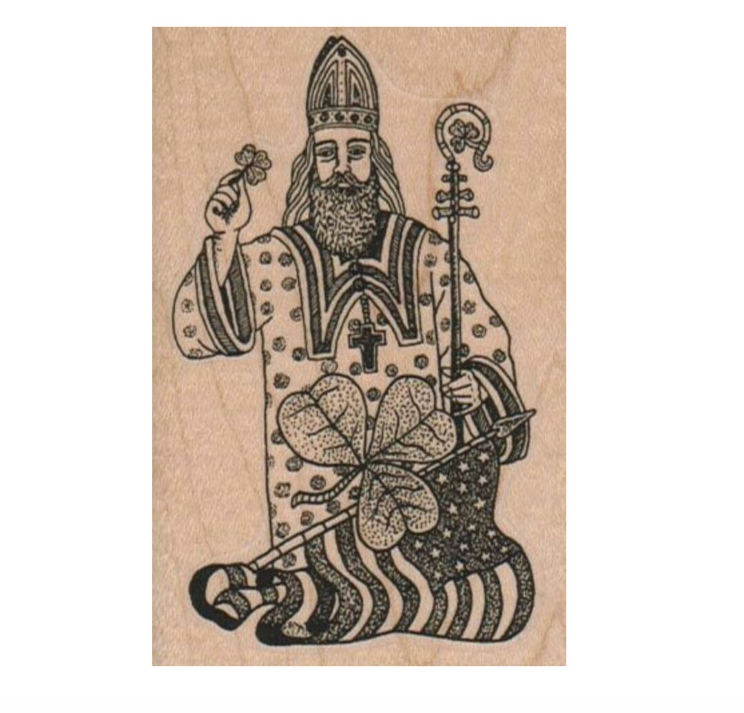 Saint Patricks Day Saints Patrick Rubber Stamp Catholic Christian ...
