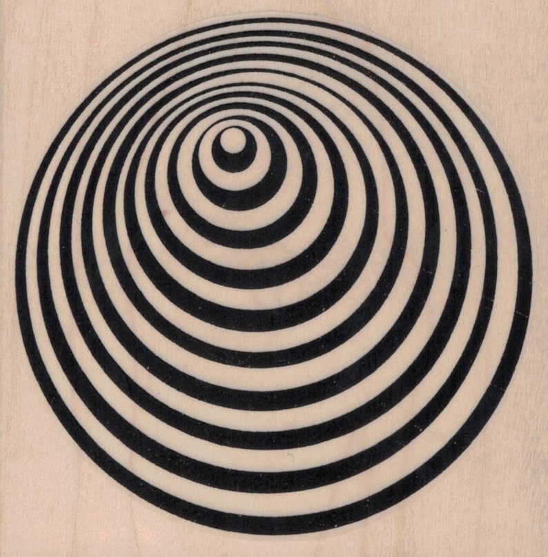 Zone Rubber Stamp Spiral Swirl Circle Spinning Stamps Scifi 20506 - Etsy