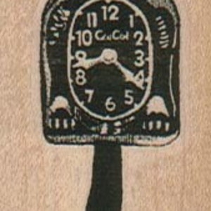 Rubber Stamp Kitten Cat Clock FELIX Stamping Scrapbooking Supplies ...