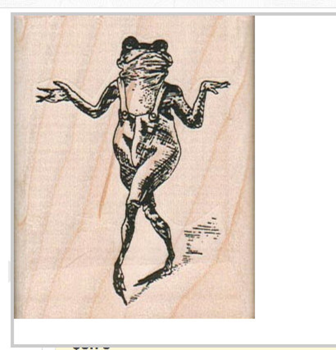 Rubber Stamp Frog Toad in Pants Stamping Supplies the Wind in the ...