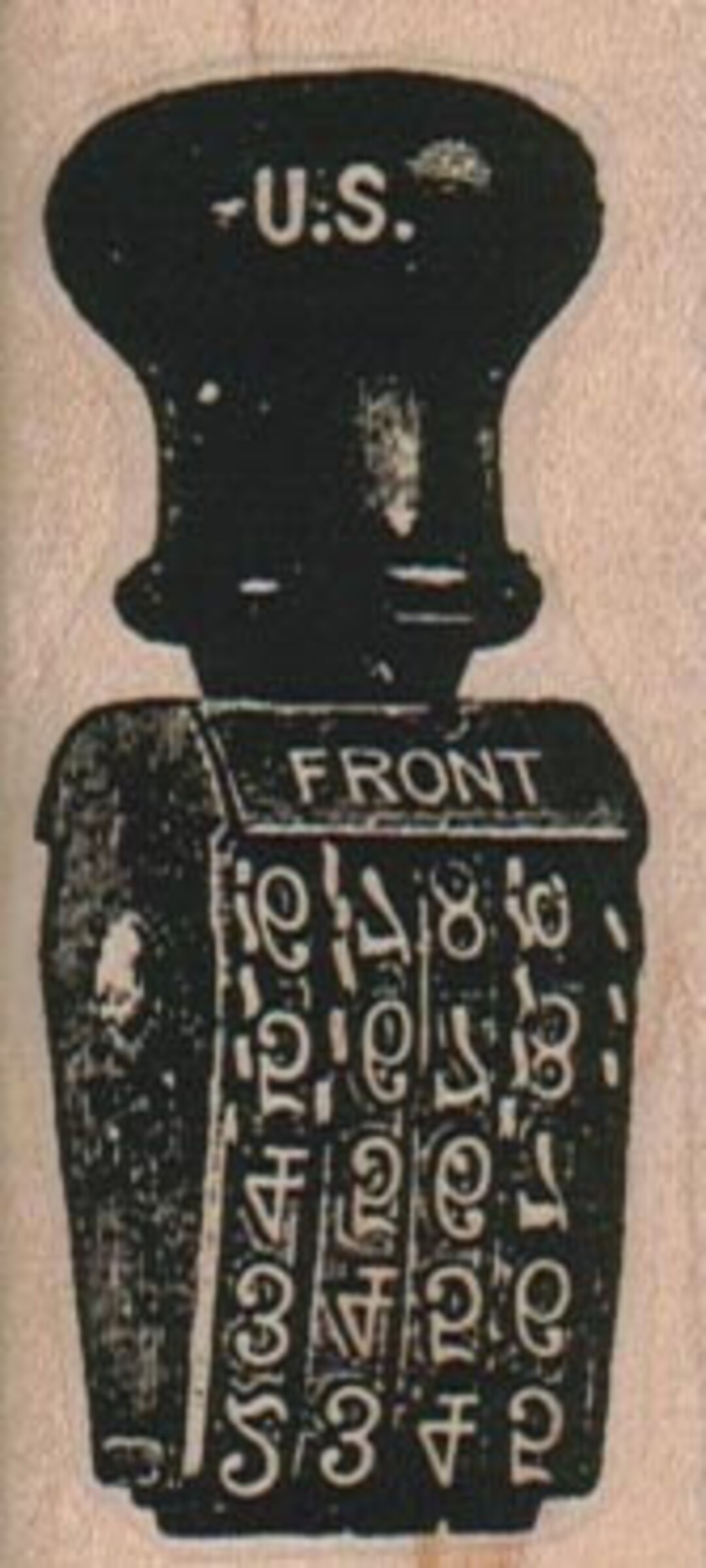 Rubber Stamp Number Rubber Stamp Cling, Wood Mounted or Unmounted ...