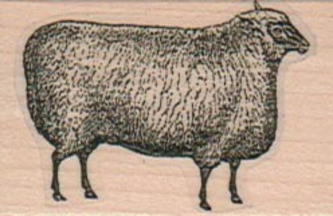 Sheep Lamb Stamp Whimsical Rubber Stamp 16746 Animal Farm Craft ...