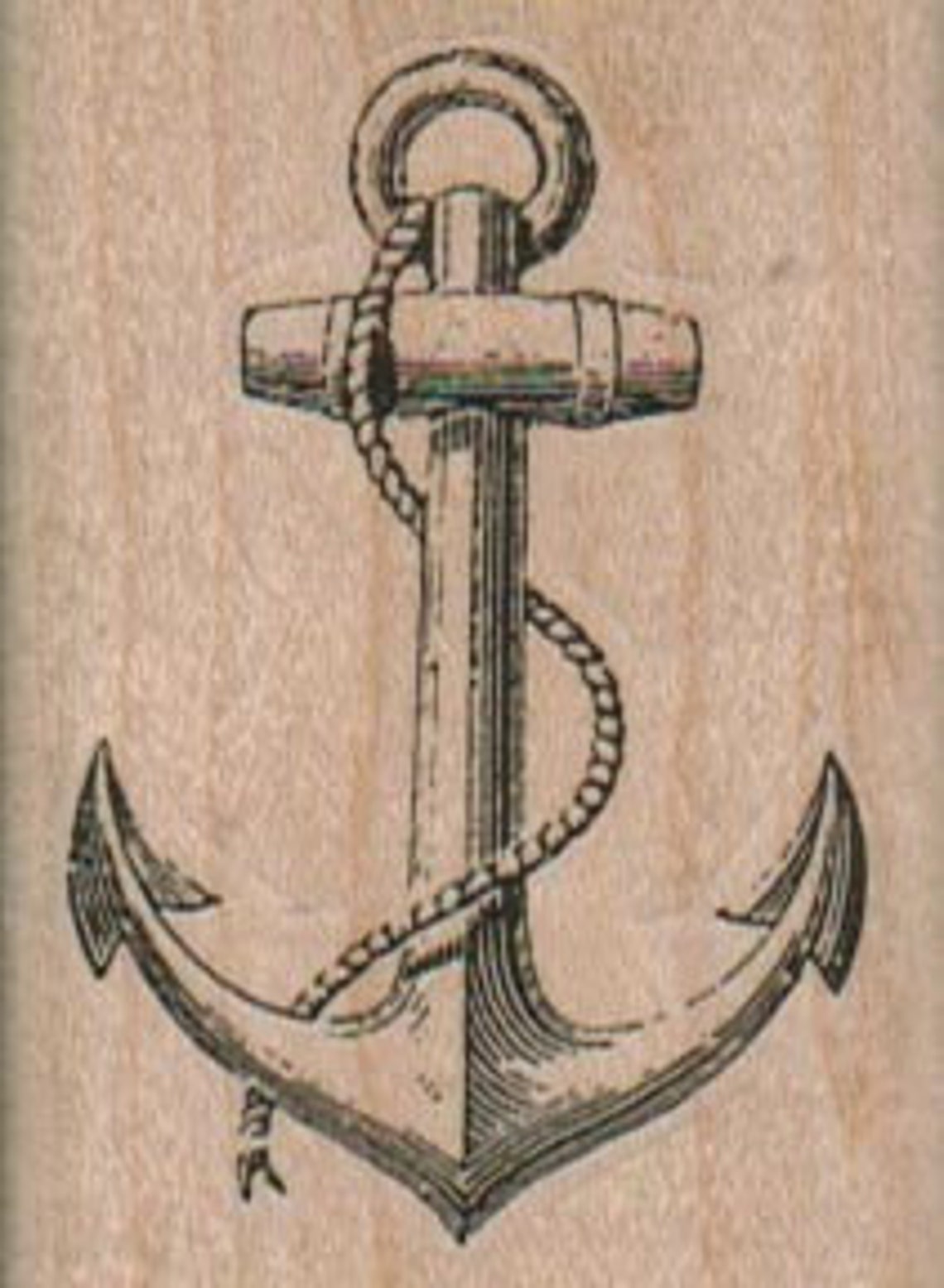 Anchor Wood Mounted Rubber Stamp Stamp Rubber Stamp 12387 | Etsy