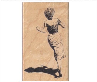 Rubber Stamp Woman Running Lady Number 1080 Stamps Stamping | Etsy